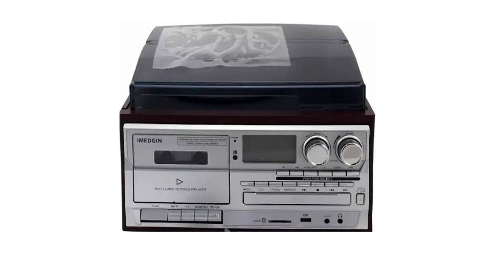 Виниловый проигрыватель 3в1 TM8 TR-18CD черный в супермаркете электроники TopDisc